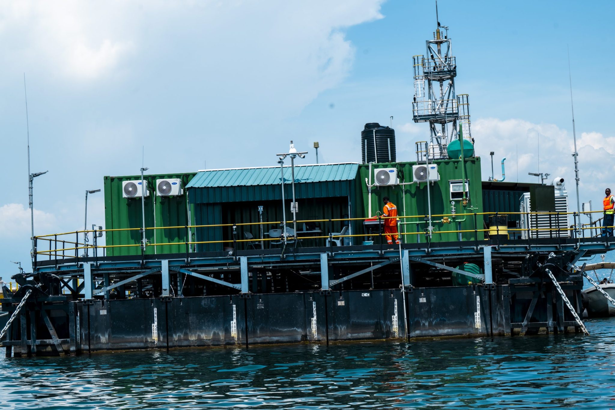 Since 2024, the Shema Power Kivu Lake plant has been operating ...